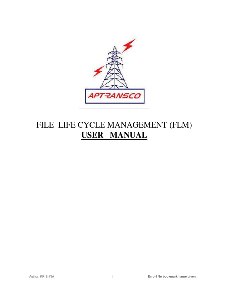 APTRANSCO FLM User Guide | PDF | Computer File | Login