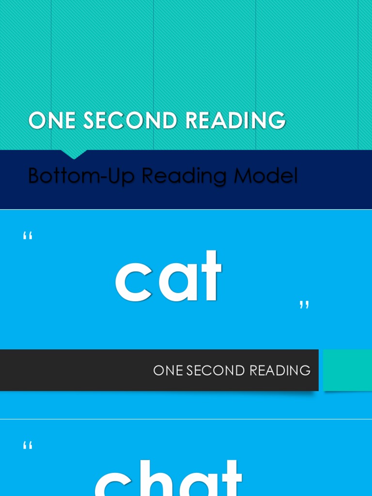 One Second Reading: Bottom-Up Reading Model | PDF