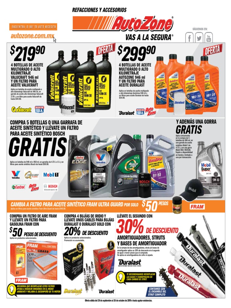 Autozone | PDF | Tecnología de vehículos | Bienes manufacturados