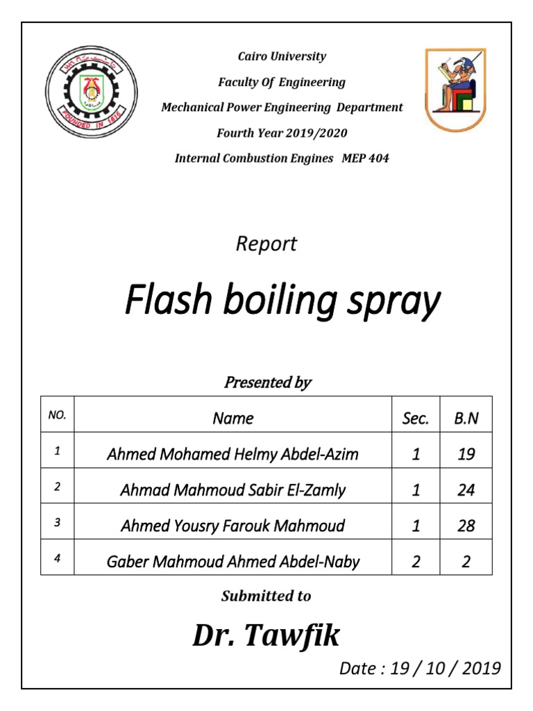 Flash Boiling Spray | PDF | Evaporation | Fuel Injection