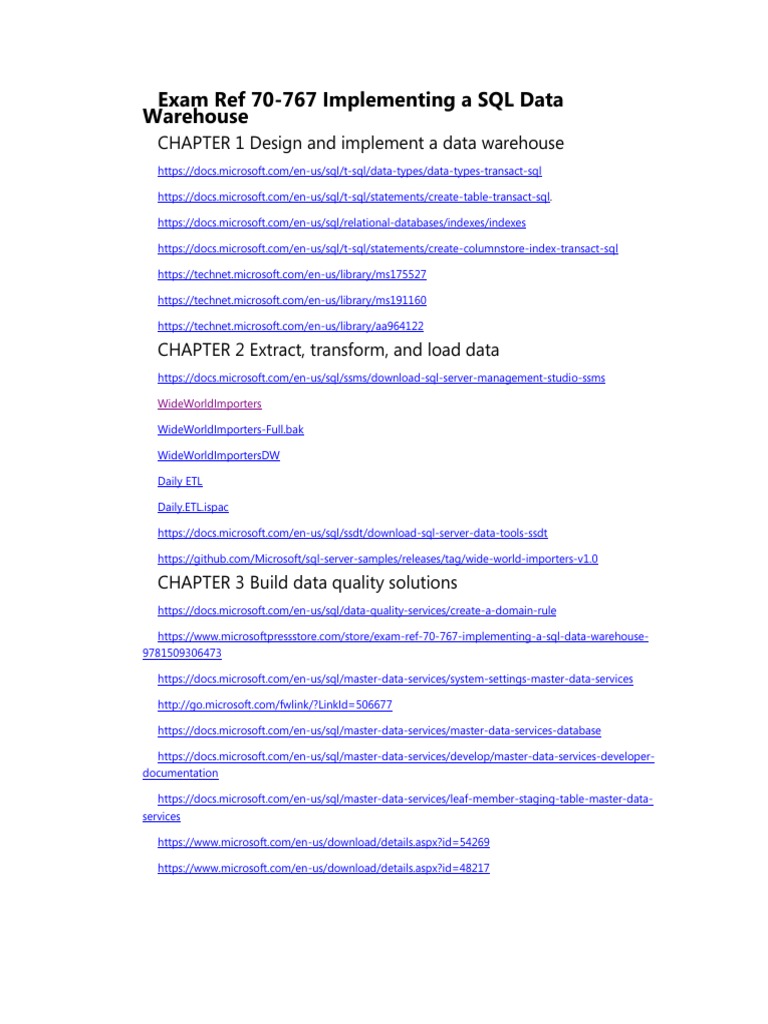SQL Data Warehouse Implementation | PDF
