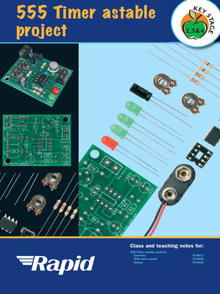 555 Timer Astable Circuit Guide | PDF | Printed Circuit Board ...
