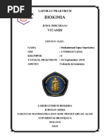 Uji Biokimia Vitamin: Laporan Praktikum | PDF | Pengembangan Diri ...