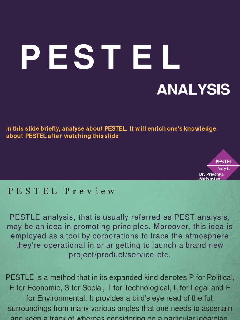 Pestal Analysis | PDF | Economics | Trade