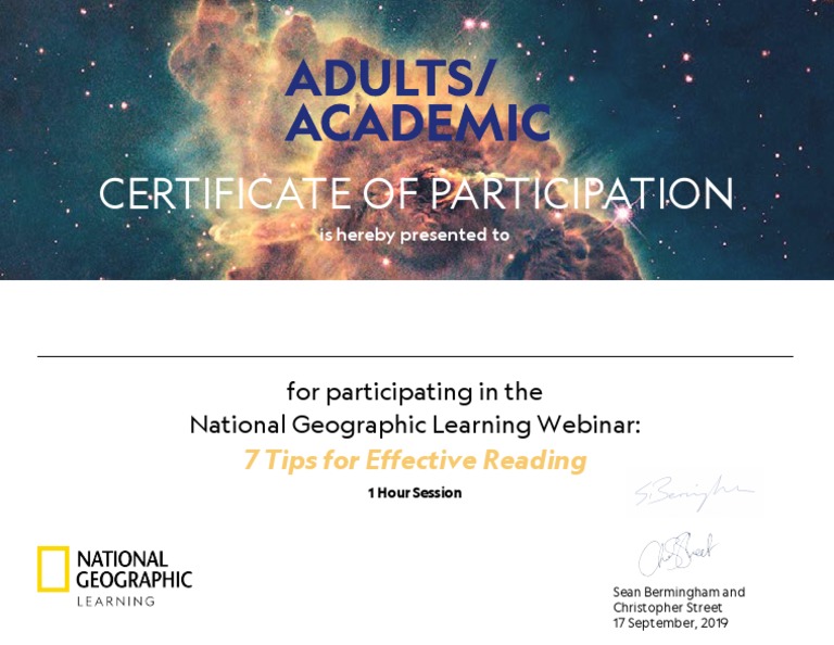 Adult Sept172019 Certificate PDF | PDF