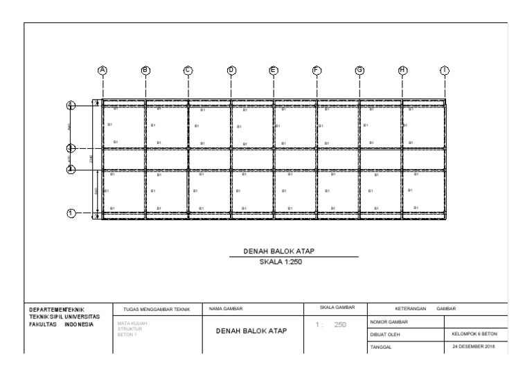 Denah Balok Atap | PDF