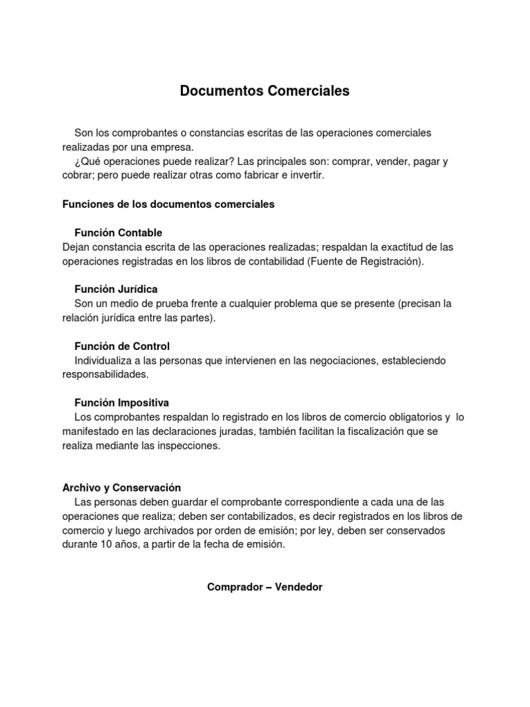 Documentos Comerciales | PDF | Cheque | Bancos