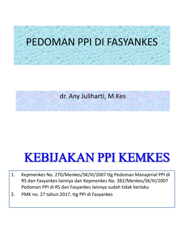 Pedoman PPI | PDF