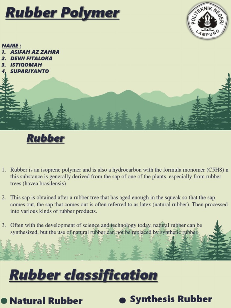 Polimer Karet | Download Free PDF | Natural Rubber | Polymers