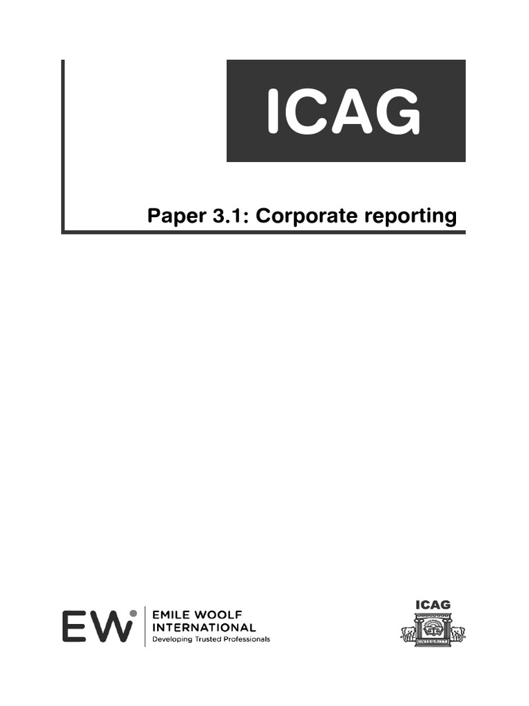 Corporate Reporting L3 Pdf Pdf International Financial Reporting