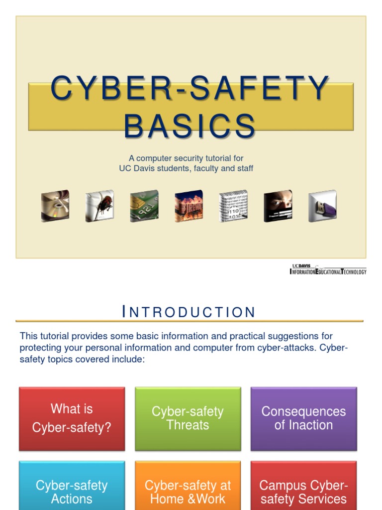Cyber-Safety Basics: A Computer Security Tutorial For UC Davis Students ...