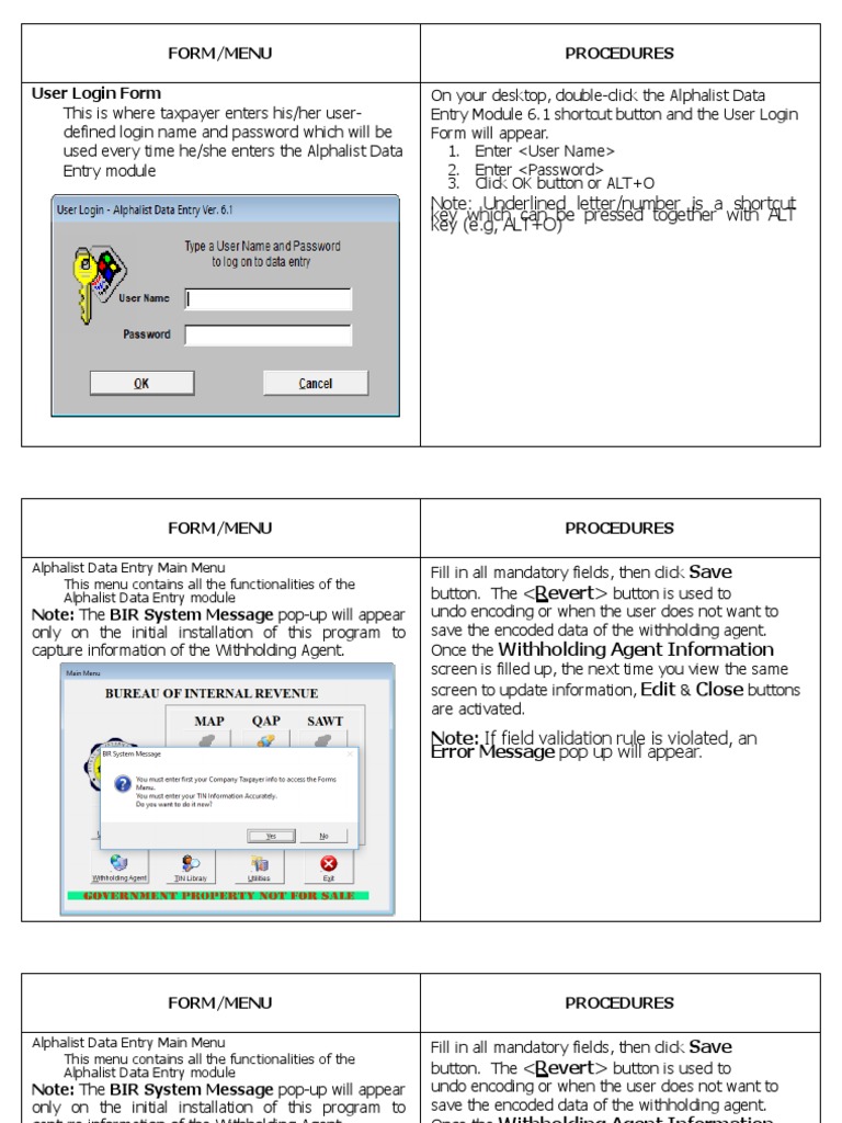 Alpha List | PDF | Menu (Computing) | Database Transaction