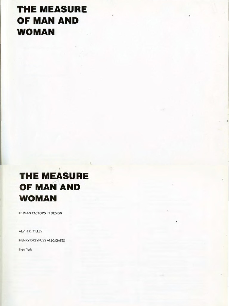 The Measure of Man and Woman Human Factors in Design Alvin R Tilley ...