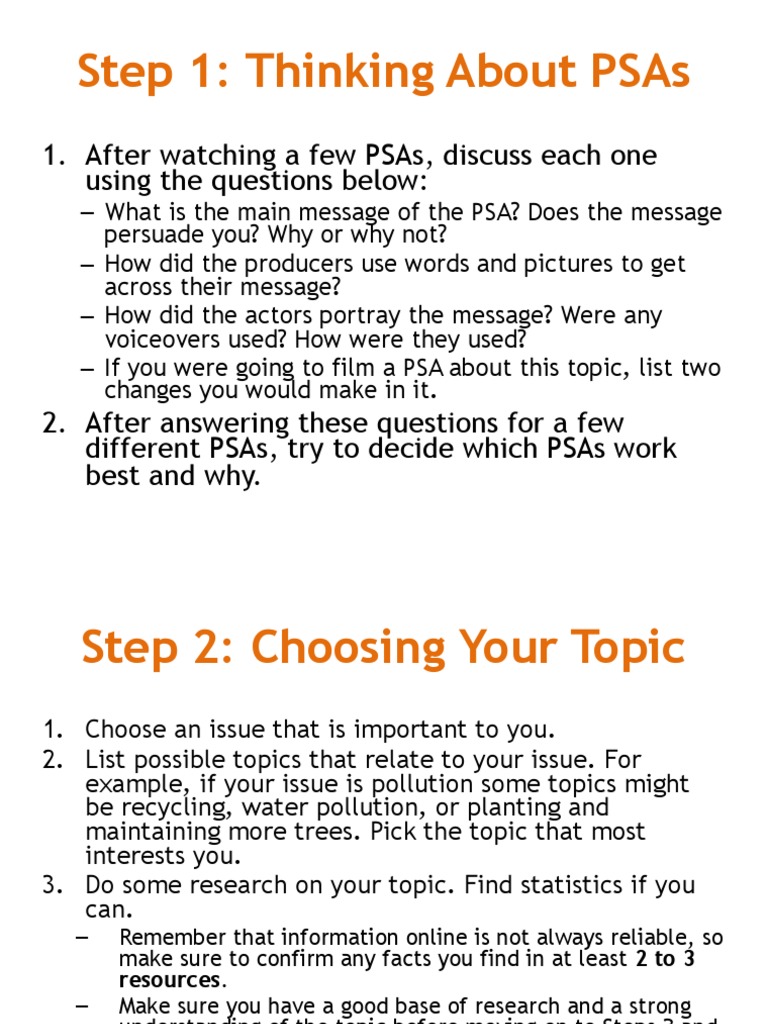 Psa Slides | PDF