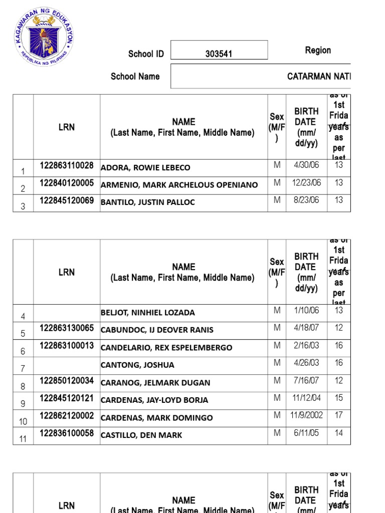 School+Forms+Spread+sheet (Version 1) | PDF | Life Skills | Parenting