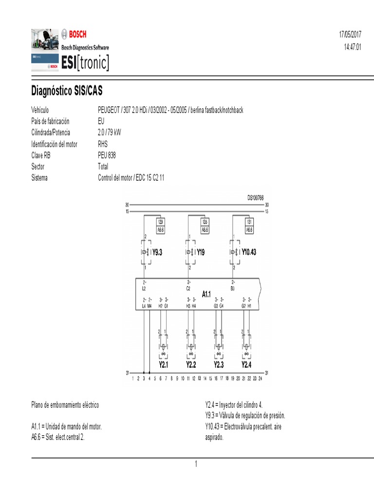 Esquema 307 Hdi Motor Rhs | PDF | Acelerador | Máquinas rotativas