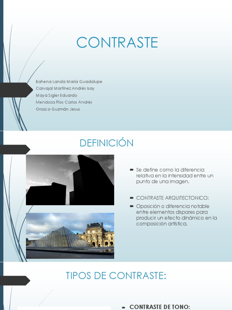 CONTRASTE - Remates Visuales | PDF | Ritmo | Diseño