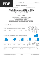 2021 Math Kangaroo Practice Problems | PDF