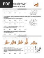 Math Kangaroo Practice Problems (Grades 1-8) | PDF | Geometry ...