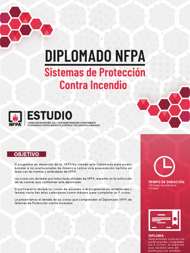 DIPLOMADO NFPA Sistema de Protección Contra Incendio | PDF | Agua ...