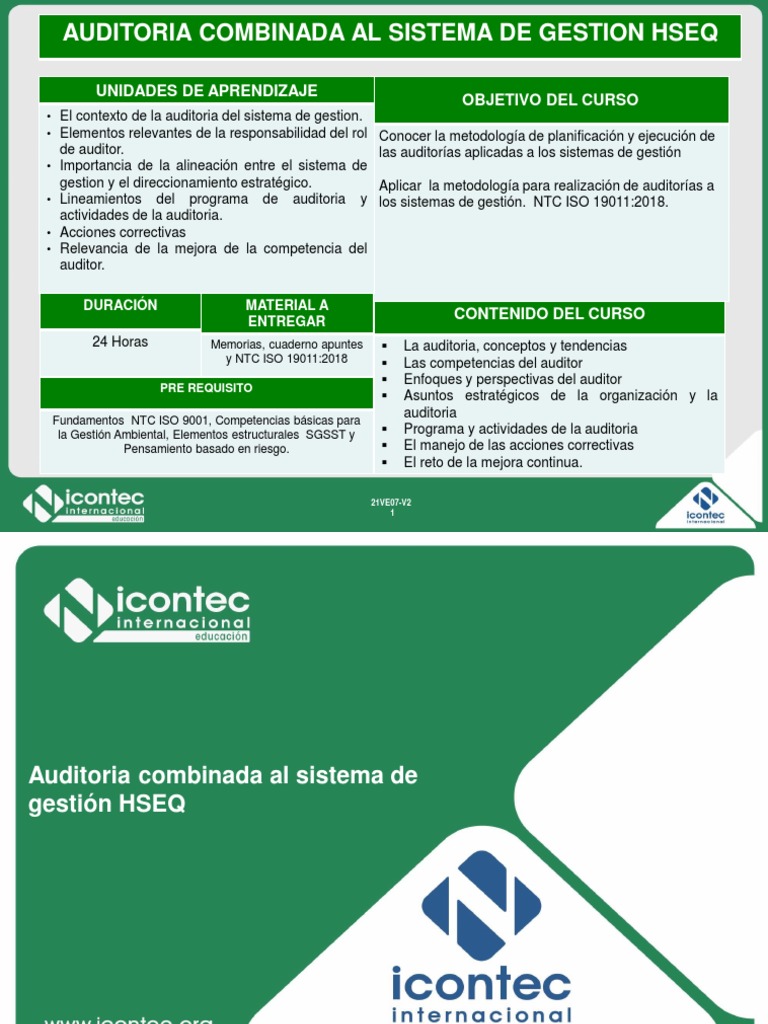 Auditoría Combinada en Sistemas HSEQ | PDF | Auditoría | Contralor
