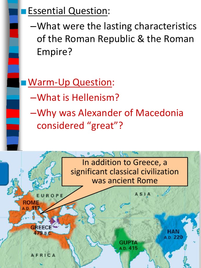 Essential Question: - What Were The Lasting Characteristics of The ...