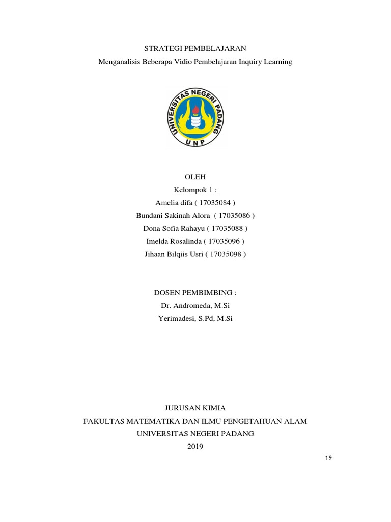 Langkah-langkah Inquiry Learning | PDF | Karier & Perkembangan ...