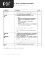 Guidelines For Research Proposal Defense | PDF