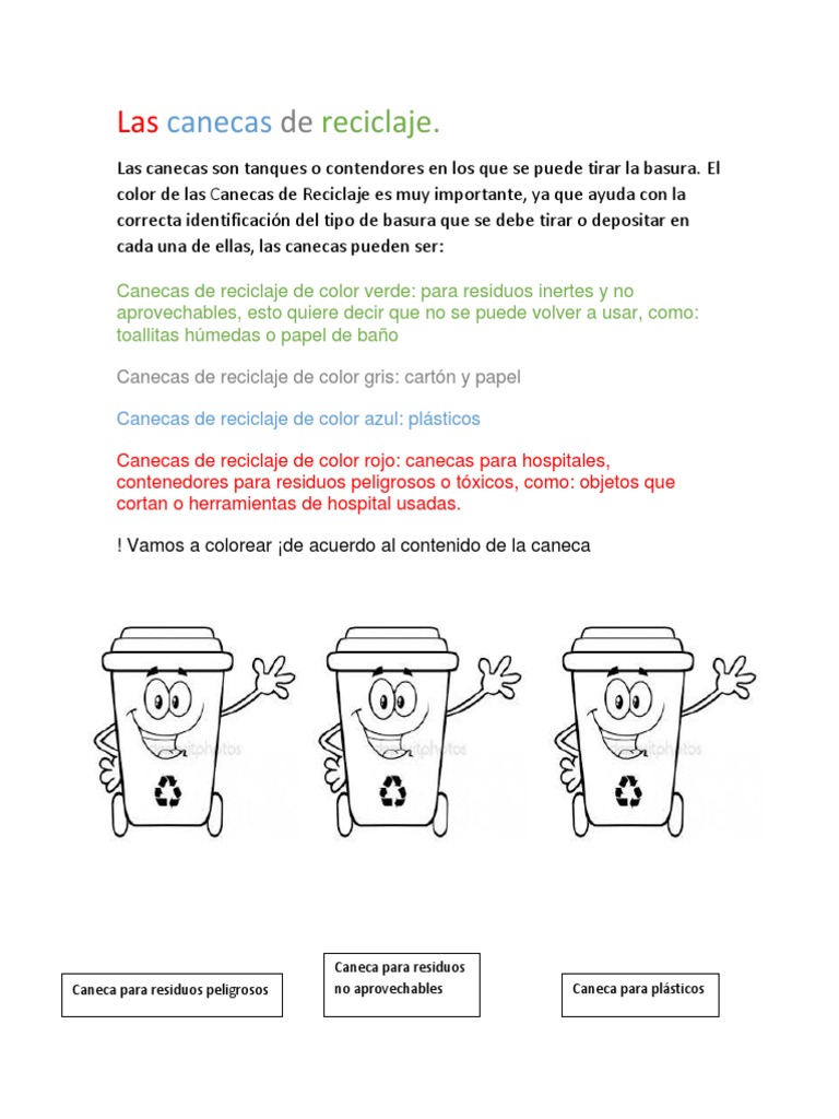 Las Canecas de Reciclaje | PDF