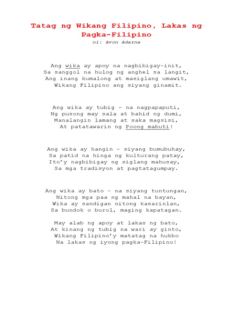 Grade 6 Sabayang Tula | PDF