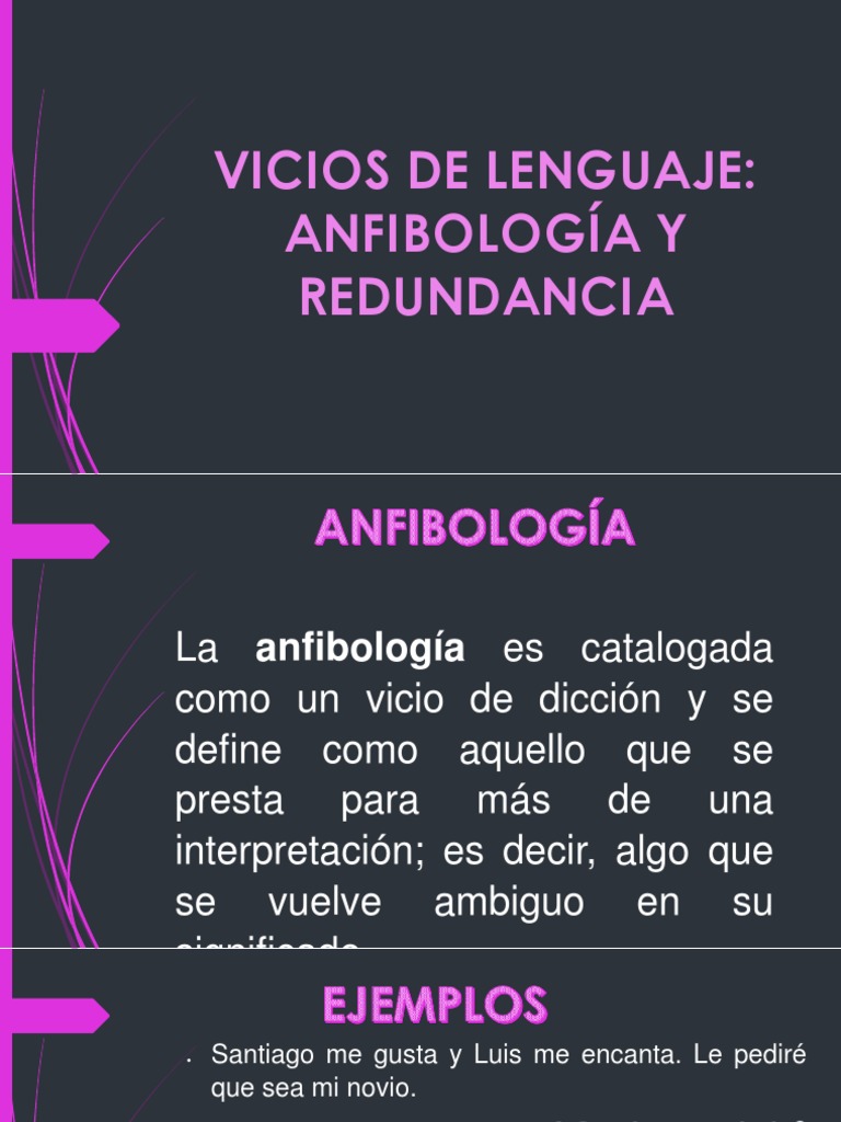 Anfibologia y Redundancia | PDF