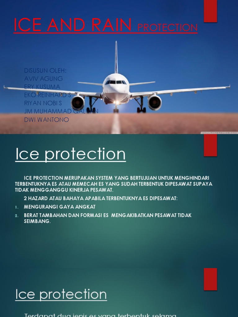 Ice and Rain Protection Last | PDF