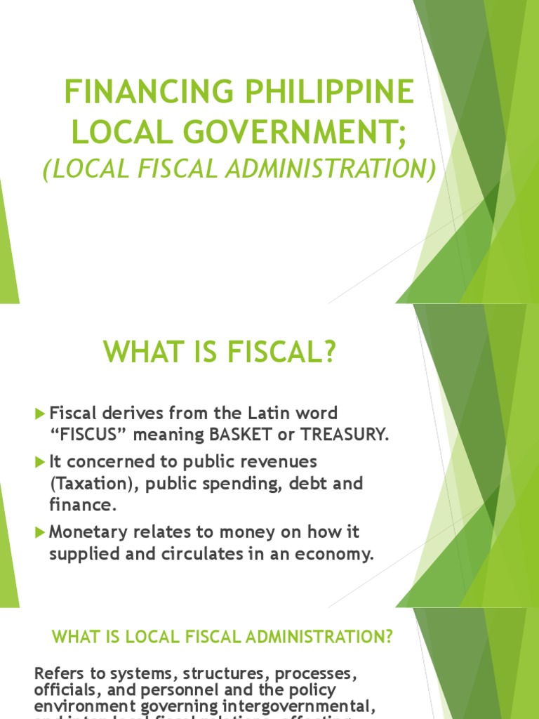 Philippine Local Fiscal Guide | PDF | Money | United States House Of ...