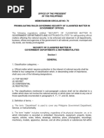 Document Security Classifications Overview | PDF | Classified ...