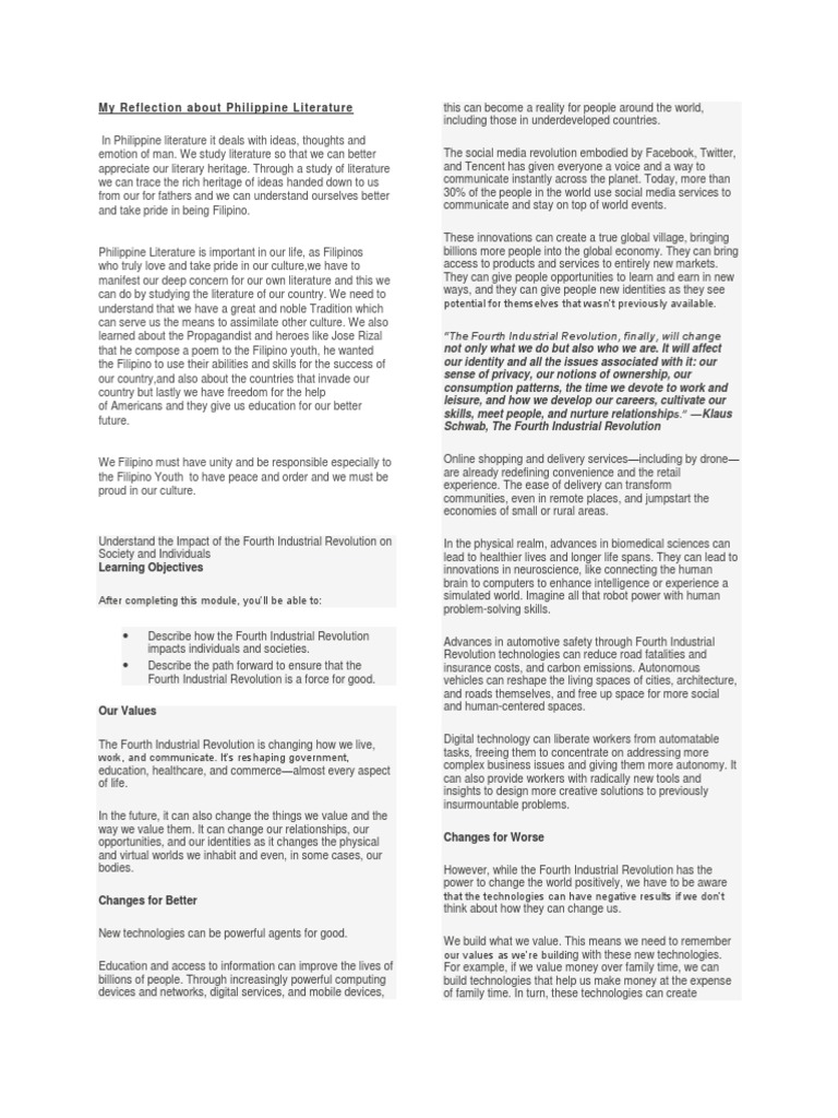 Insights on Philippine Literature and Culture | PDF | Social Media ...