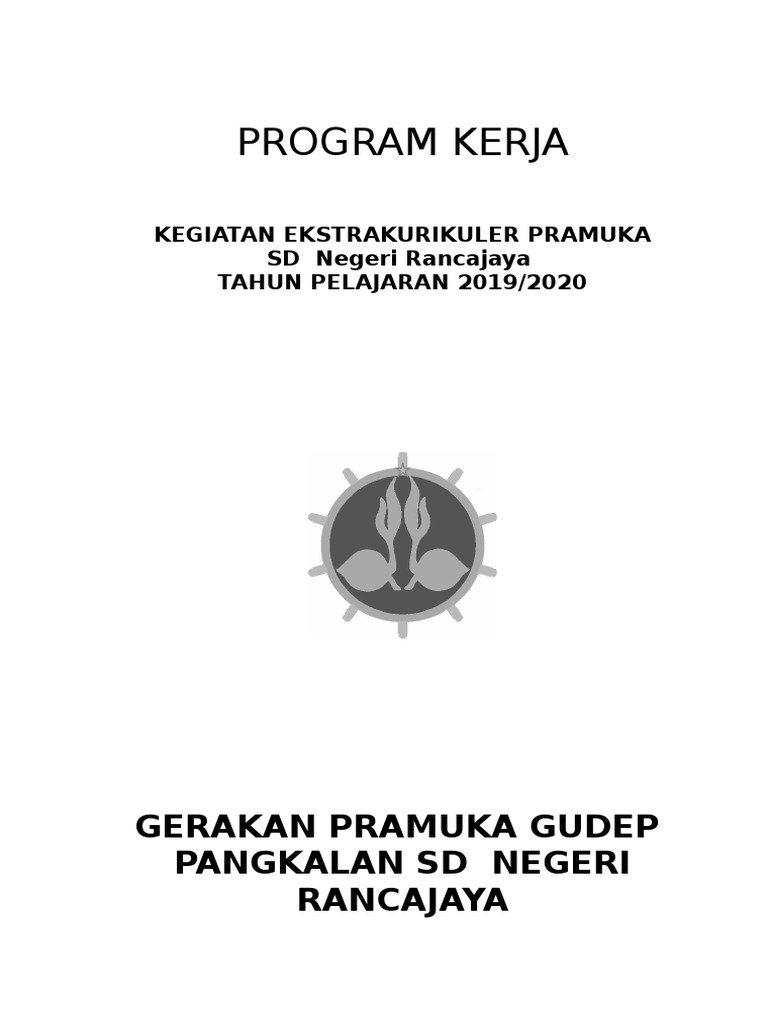 Program Kerja Pramuka SD | PDF