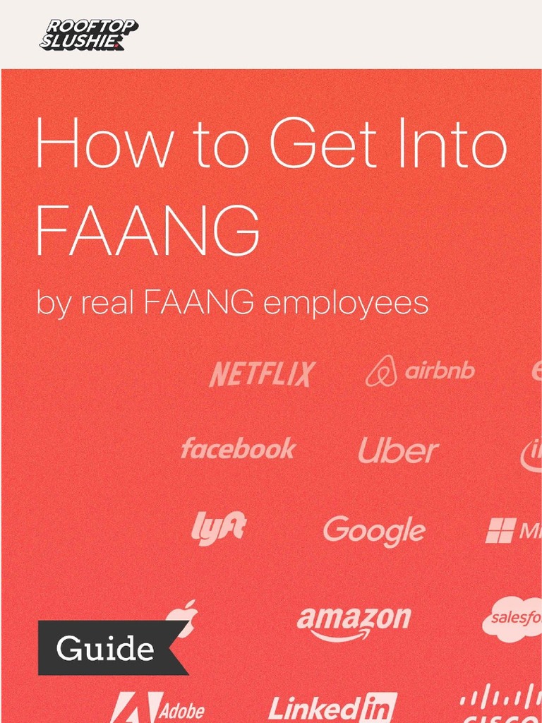 How To Get Into FAANG | PDF | Investment Banking | Computer Programming