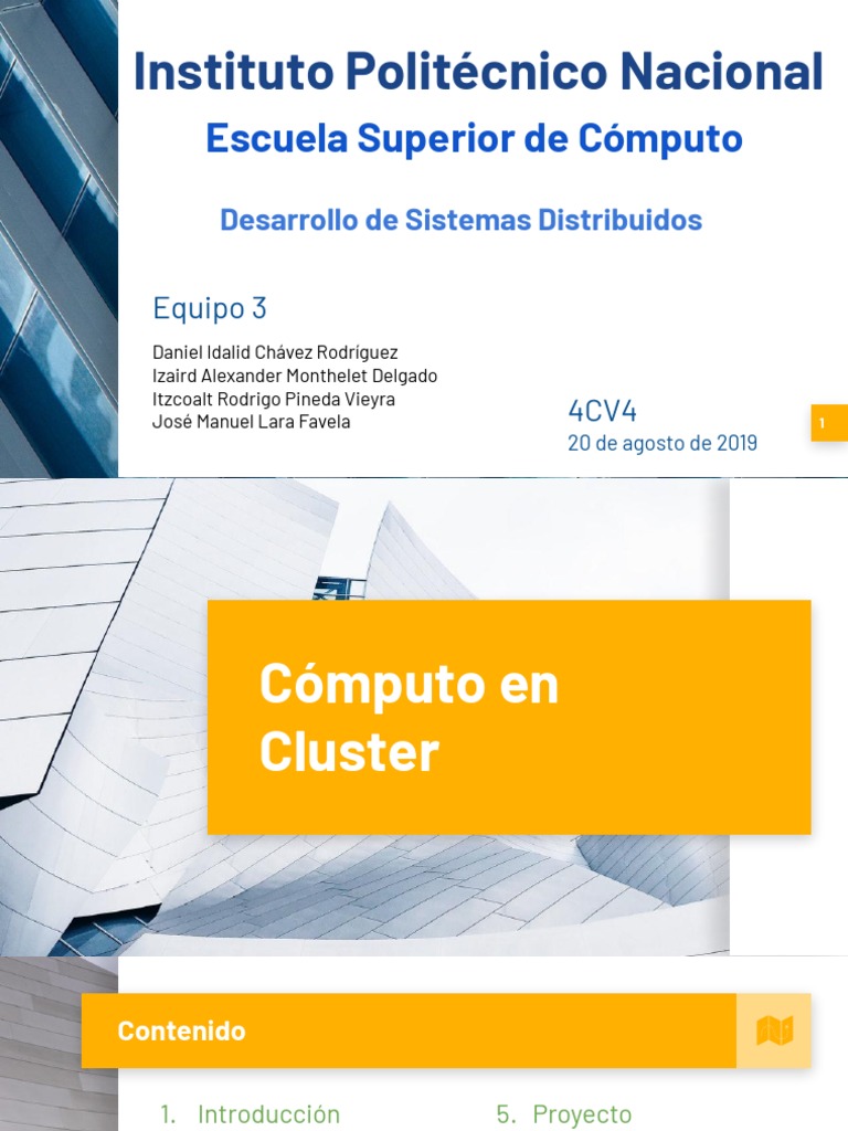 Cluster | PDF | Grupo de computadoras | Servidor (Computación)