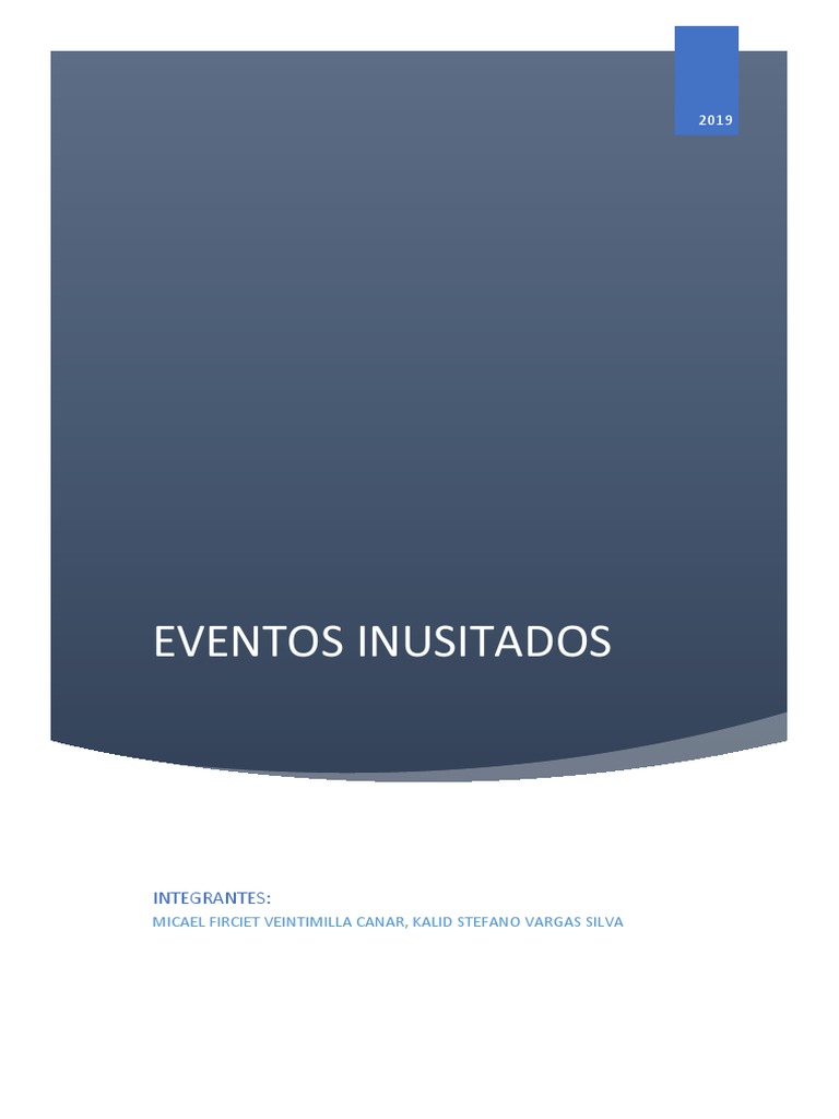 Evento Inusitado | PDF | Influenza | Condicion cronica