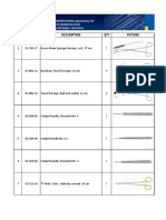 Laparotomy Instrument Set List | PDF