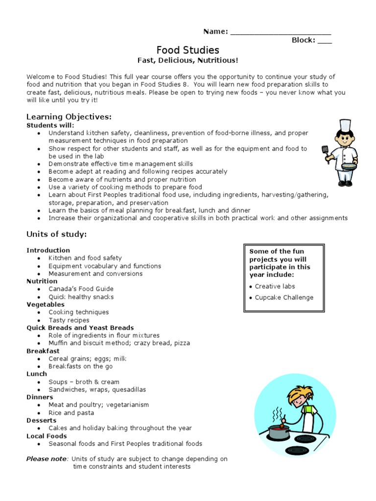 Food Studies Course Overview and Goals | PDF | Foods | Flour