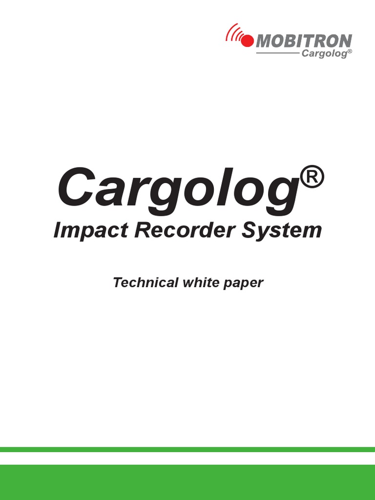 Cargolog Impact Recorder System | PDF | General Packet Radio Service ...
