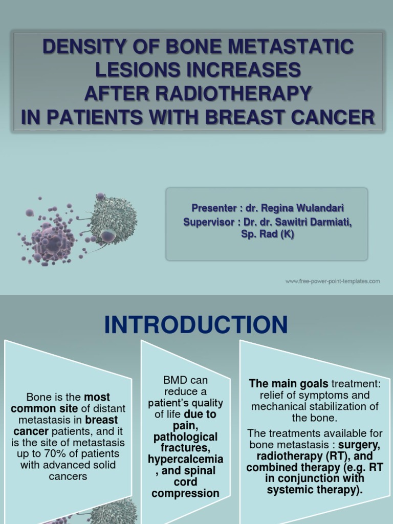 Density of Bone Metastatic Lesions Increases After Radiotherapy in ...