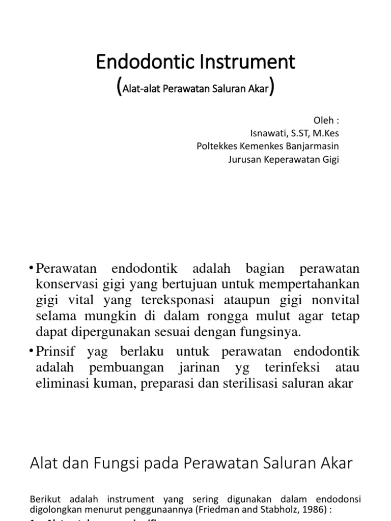Endodontic Instrument - PPTX Pull | PDF