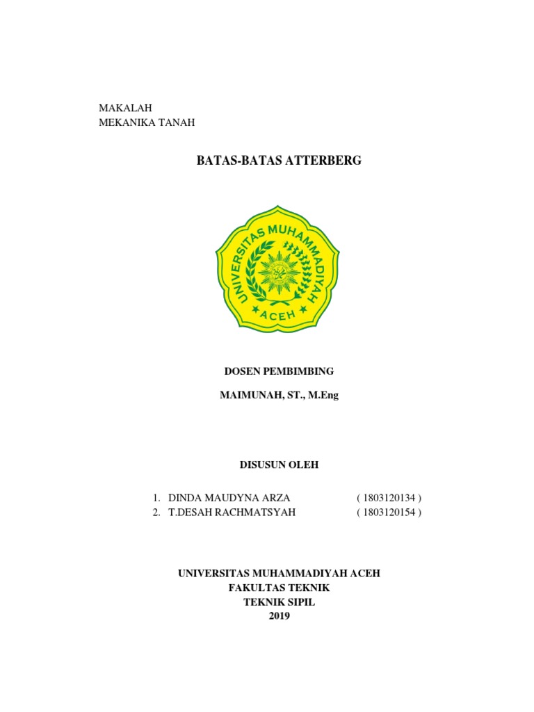 Batas Atterbegh | PDF | Teknologi & Rekayasa
