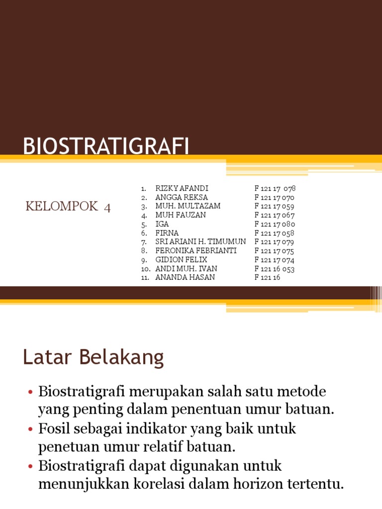 Biostratigrafi | PDF