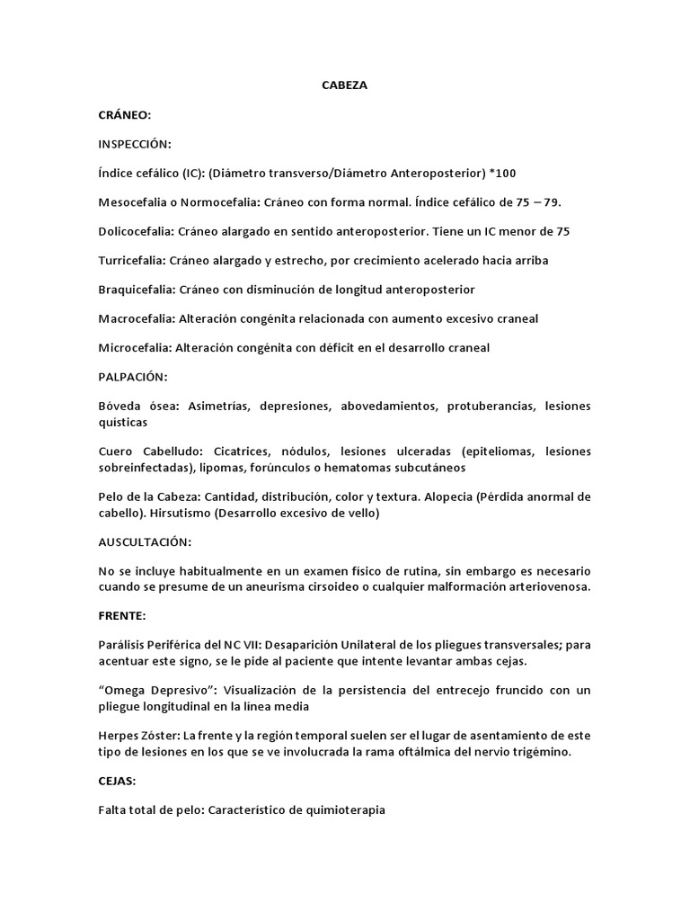 Resumen Semio Cabeza Cuello Extremidades | PDF | Hombro | Rodilla