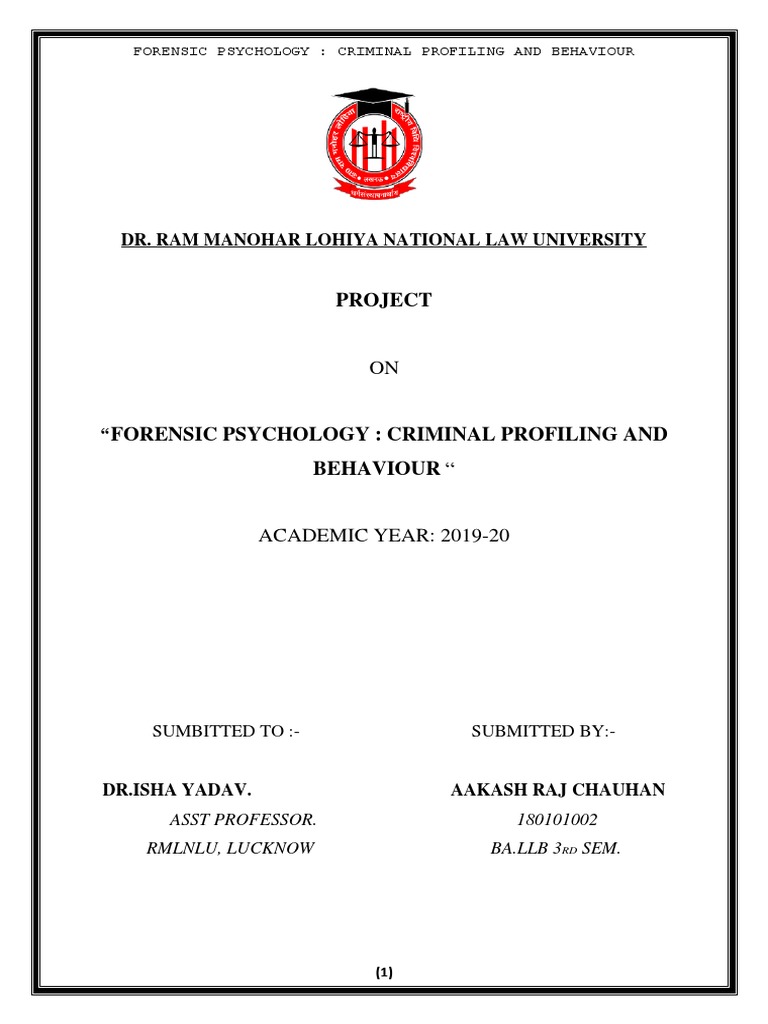 Forensic Psychology: Criminal Profiling | PDF | Daubert Standard ...