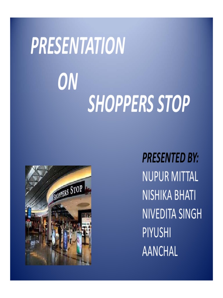 Shoppers Stop: History & Profile | PDF | Big Box Store | Retail