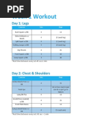 60 Day Workout Challenge PDF | PDF | Physical Exercise | Physical Fitness